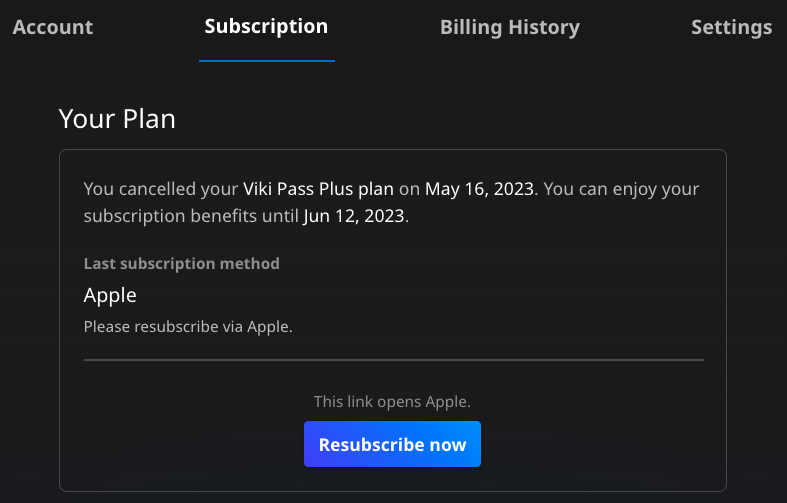 How do I undo changes made to my subscription? – Viki Support Help Center