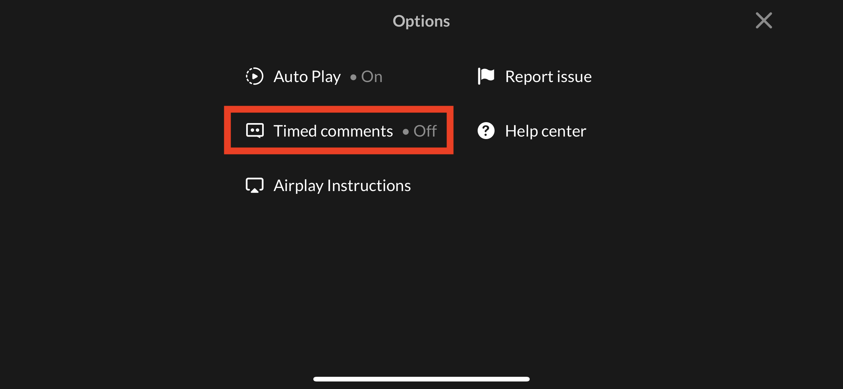 How Do I Turn Timed Comments On Off Help Center